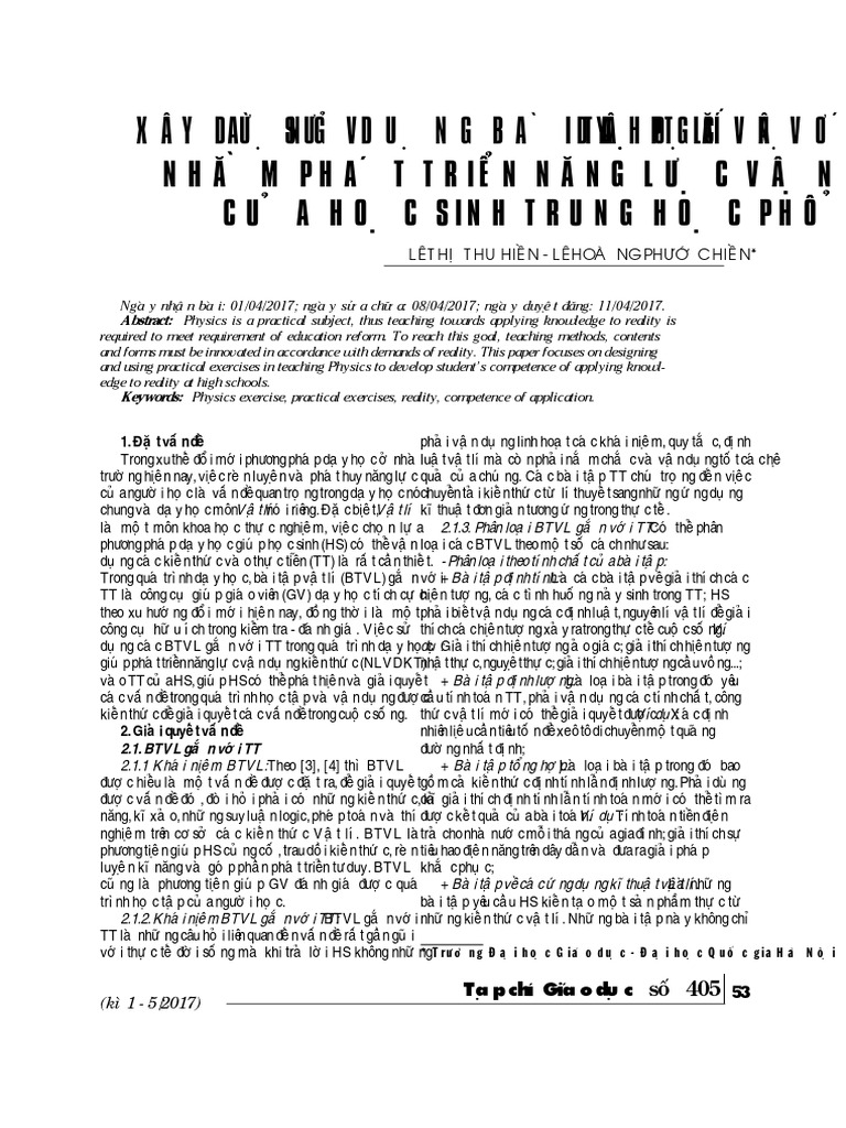 14le Thi Thu Hien Le Hoang Phuoc Hien | PDF