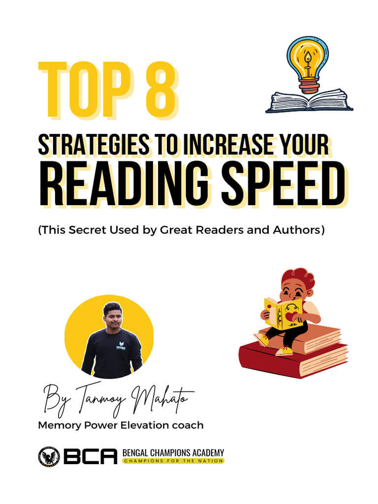 Top 8 Ways To Increase Your Reading Speed | PDF Top 8 Ways To Increase Your Reading Speed | PDF