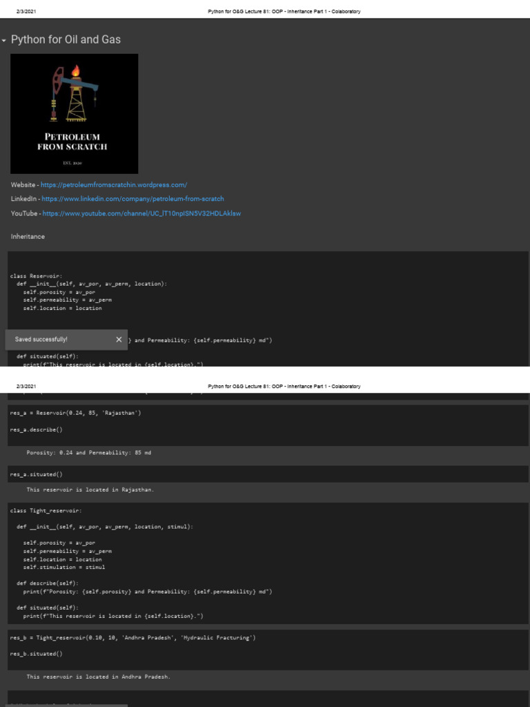 Python For Og Lecture 81 Oop Inheritance Part 1 Pdf