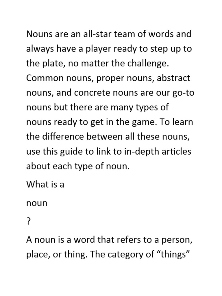 Nouns | PDF | Noun | Grammatical Number