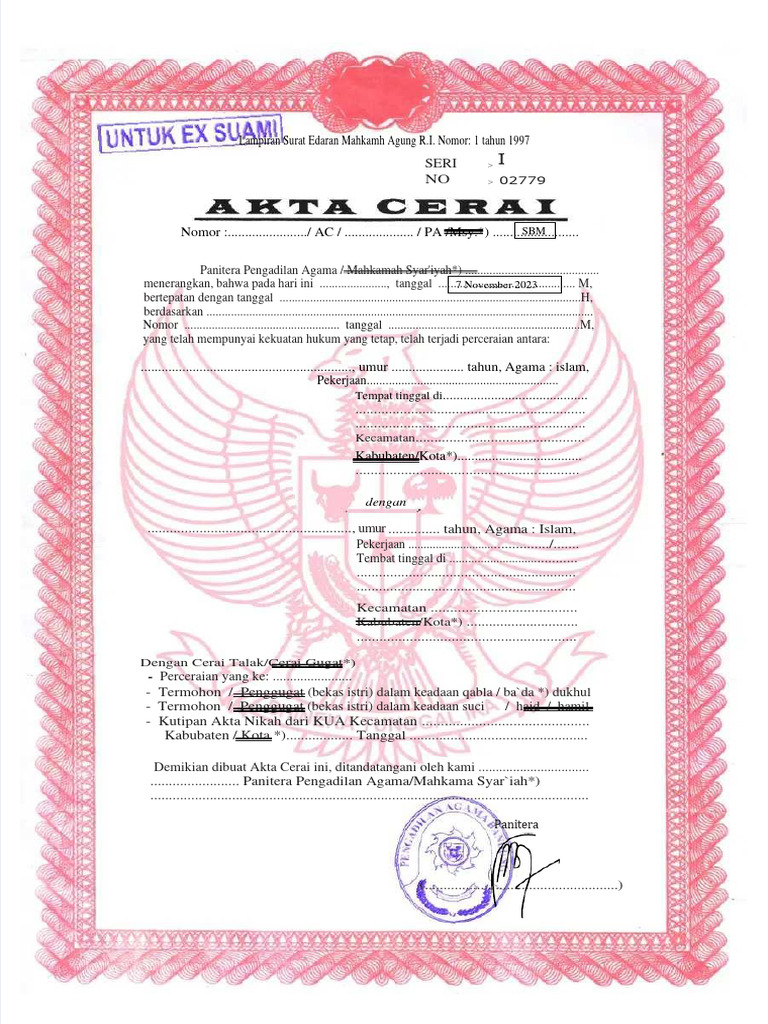 PDF Akta Cerai - Compress | PDF