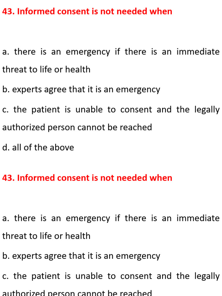 Informed Consent Is Not Needed When | PDF | Percentile