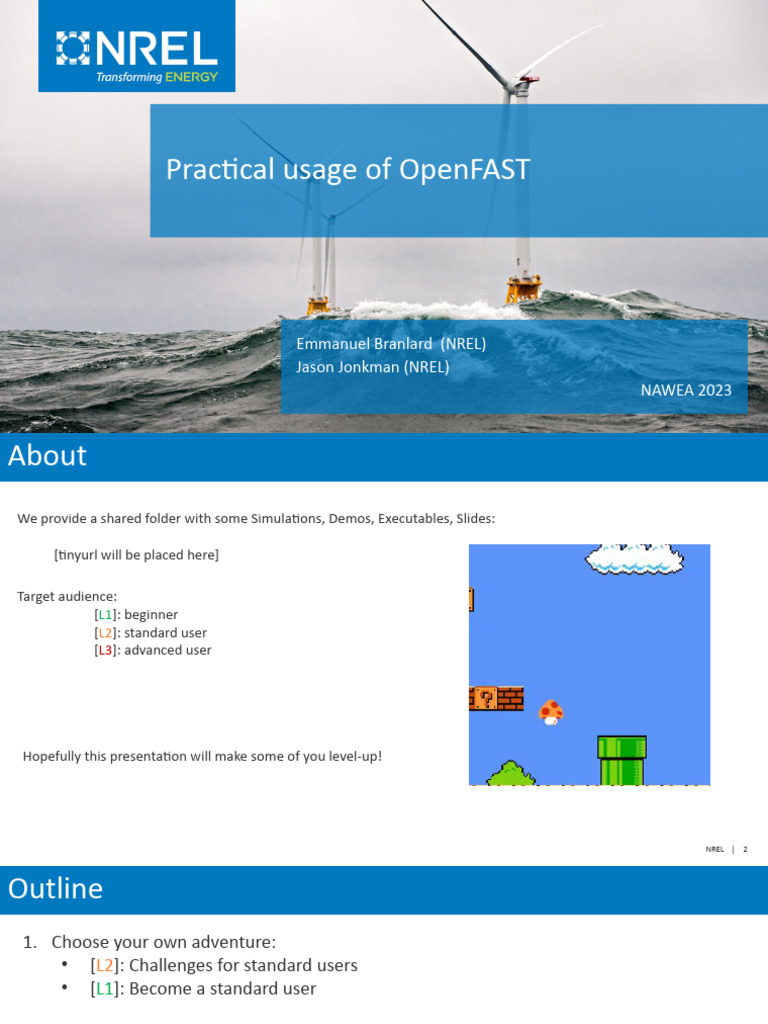 OpenFASTWorkshop NAWEAWindTech2023 Practical Branlard | PDF | Computer File | Command Line Interface