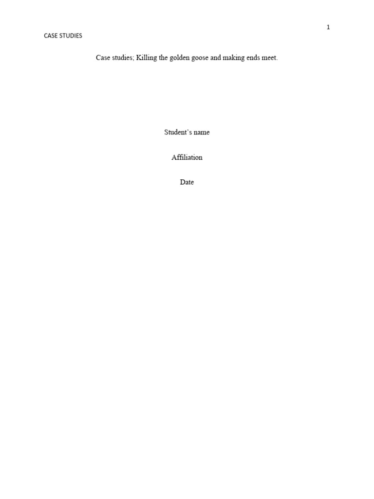 2 Case Studies | PDF | Fee | Prices