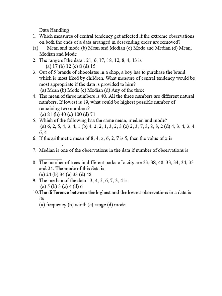 Clas 7 Data Handling 1 | PDF | Teaching Methods & Materials