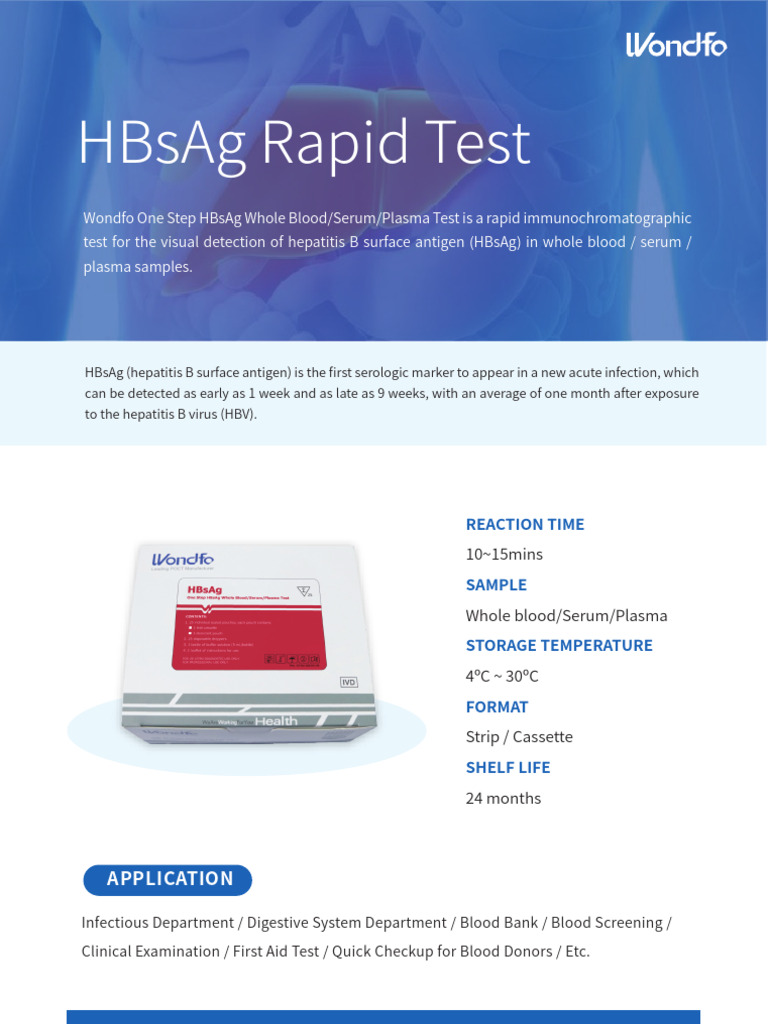Hbsag Rapid Test | PDF | Hepatitis B | Hepatitis