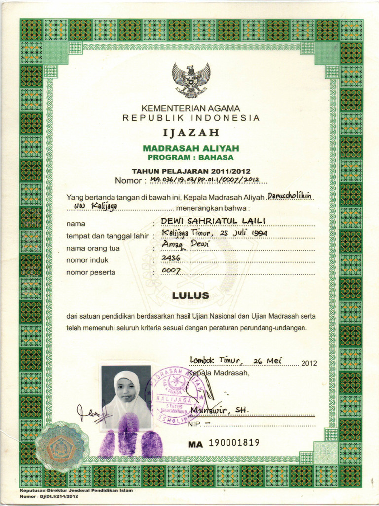Ijazah MA | PDF