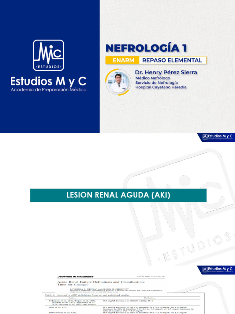 M y C Nefrología 1 | PDF | Enfermedad renal crónica | Nefrología