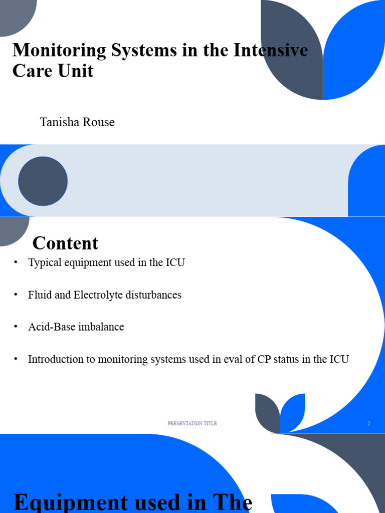 ICU Review | PDF | Intensive Care Unit | Clinical Medicine