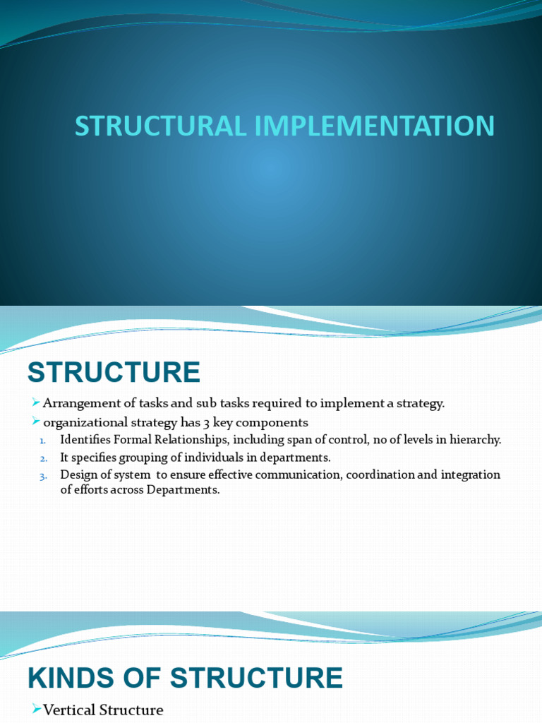 Structural Implementation | PDF | Strategic Management | Economies