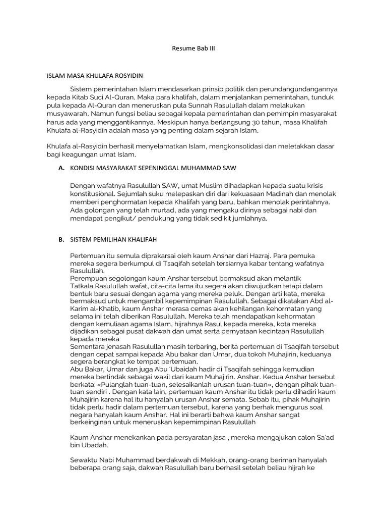 Resume Bab III | PDF