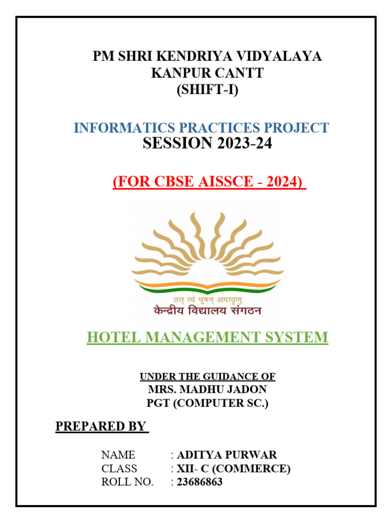 Hotel Management System (Aditya) | Download Free PDF | Comma Separated Values | Python ...