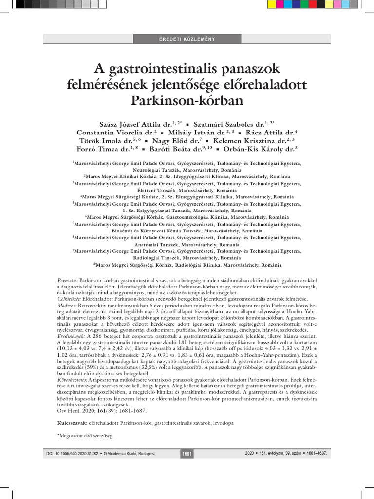 OH-39. Szász Gastroint | PDF