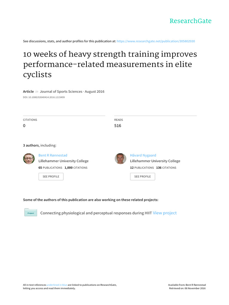 Artikkel 10 Weeks JSS Resub2. ID RG | PDF | Management Of Obesity | Physical Exercise