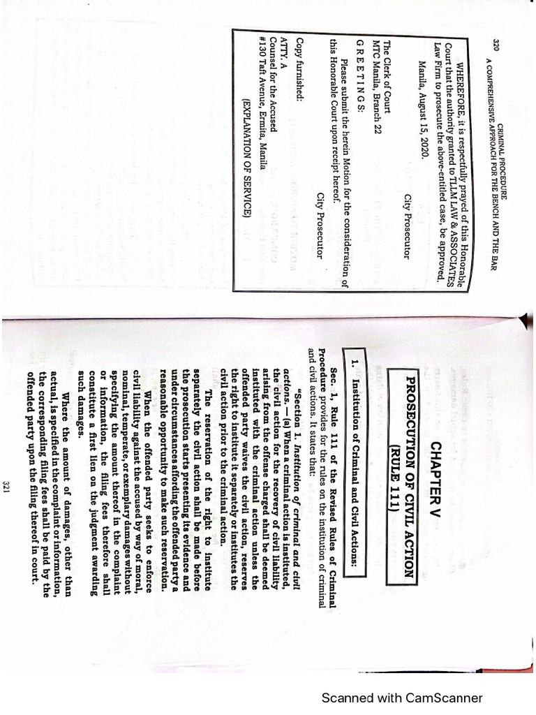 Rule 111 | PDF