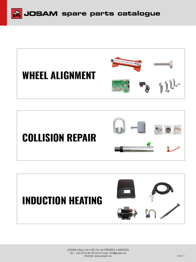 Josam Spare Parts Catalogue | PDF | Screw | Manufactured Goods