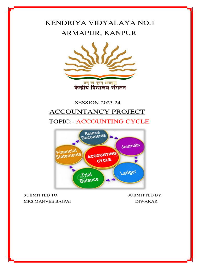 Accountancy Project Cover Page Design | PDF | Career & Growth | Business