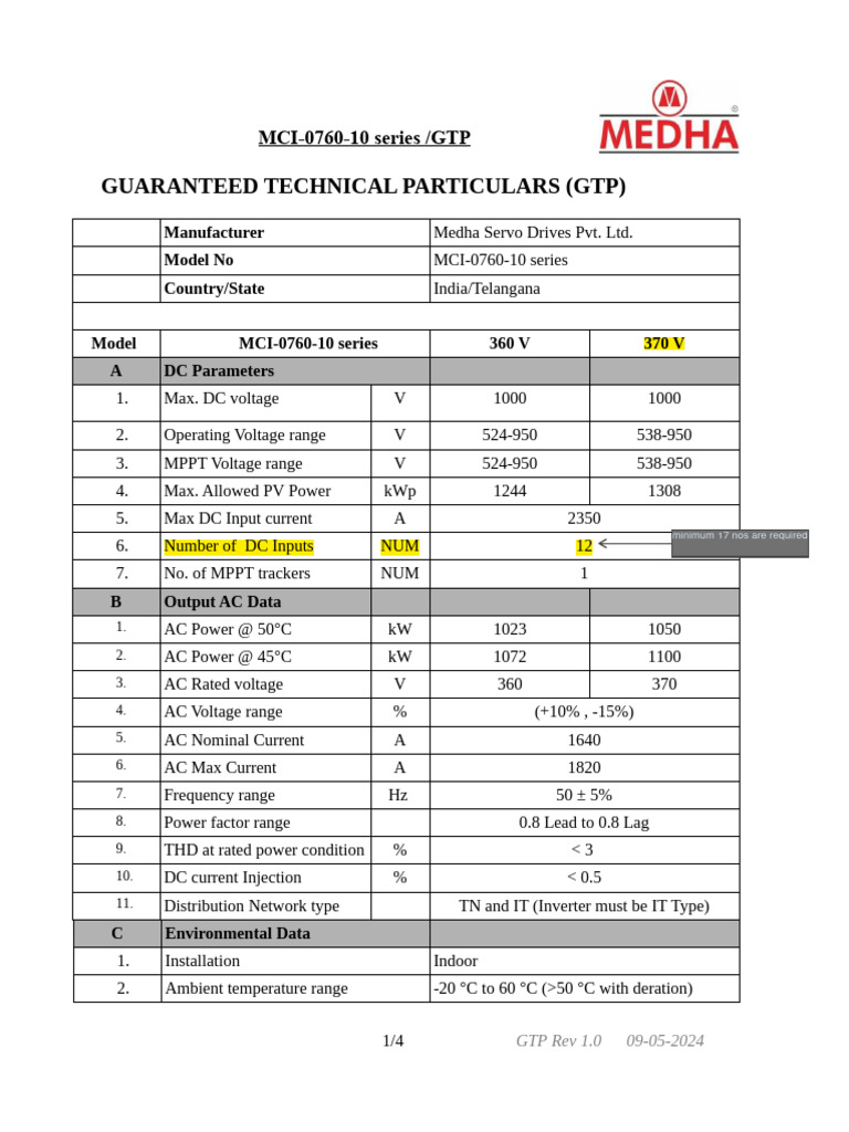 GTP_MCI-0760-10-series_r1.0 | PDF | Alternating Current | Computer Engineering