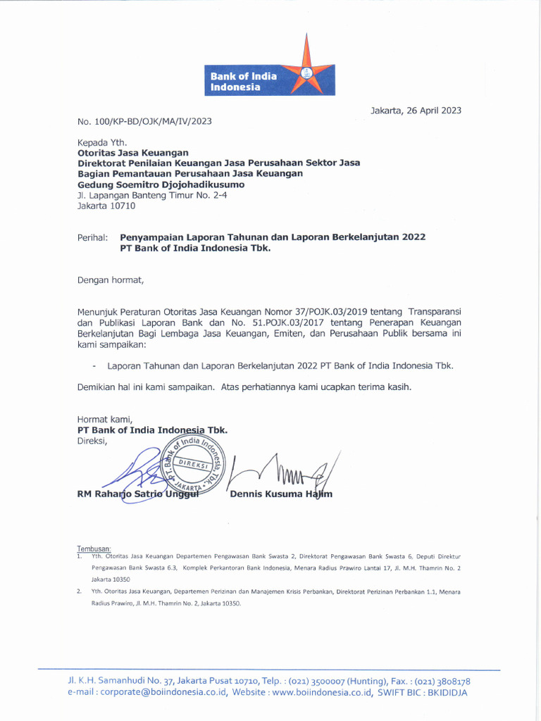 Laporan Keuangan BSWD 2022 | PDF