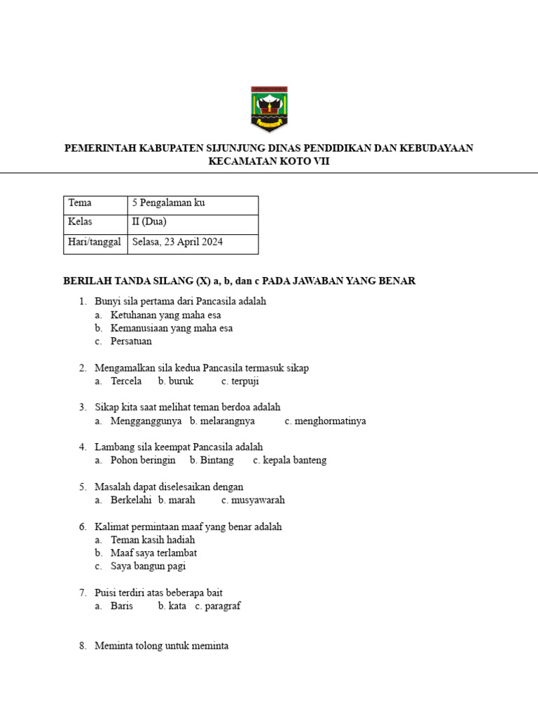 Soal 2 | PDF | Griya & Taman | Seni