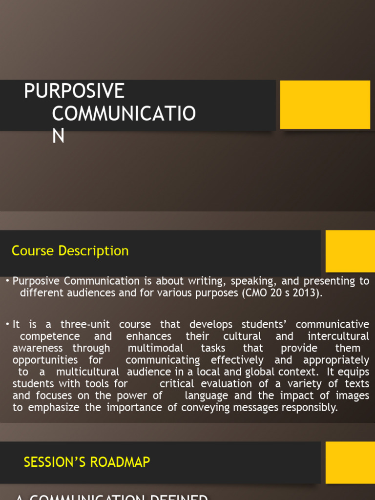 Purposive-Communication-Module-1 | PDF | Nonverbal Communication ...
