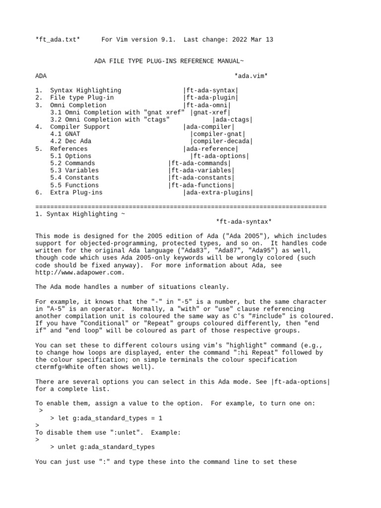 FT Ada | PDF | Boolean Data Type | Software Development