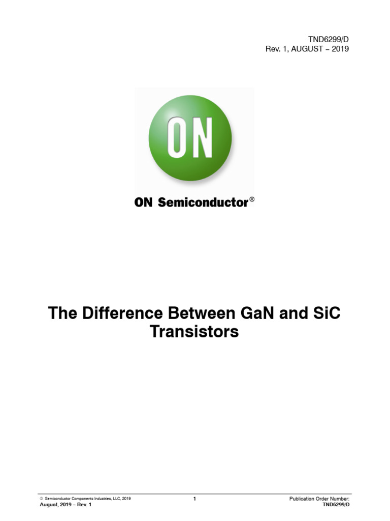 The Difference Between GaN and SiC Transistors 1713331034 | Download Free PDF | Field Effect ...