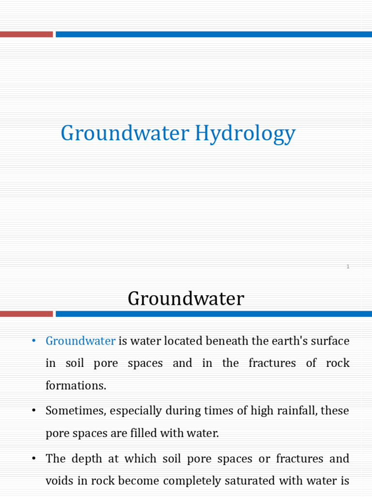 Groundwater | PDF | Aquifer | Transparent Materials