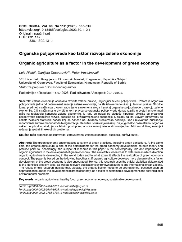 Organska Poljoprivreda | PDF