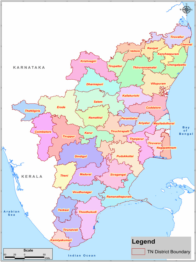 Tamil Nadu Districts | PDF