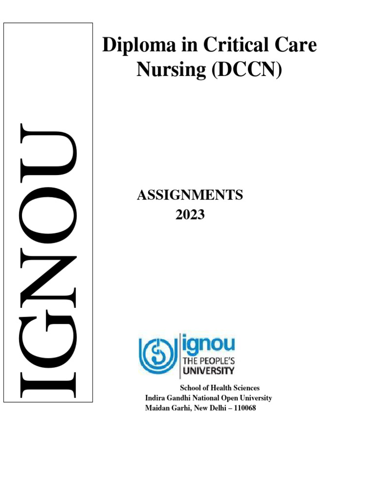 DCCN BNS-31 Assignment 2023 | PDF | Nursing | Clinical Medicine