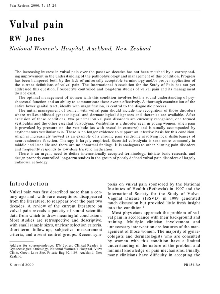 Understanding Vulval Pain Disorders | PDF | Labia | Vagina