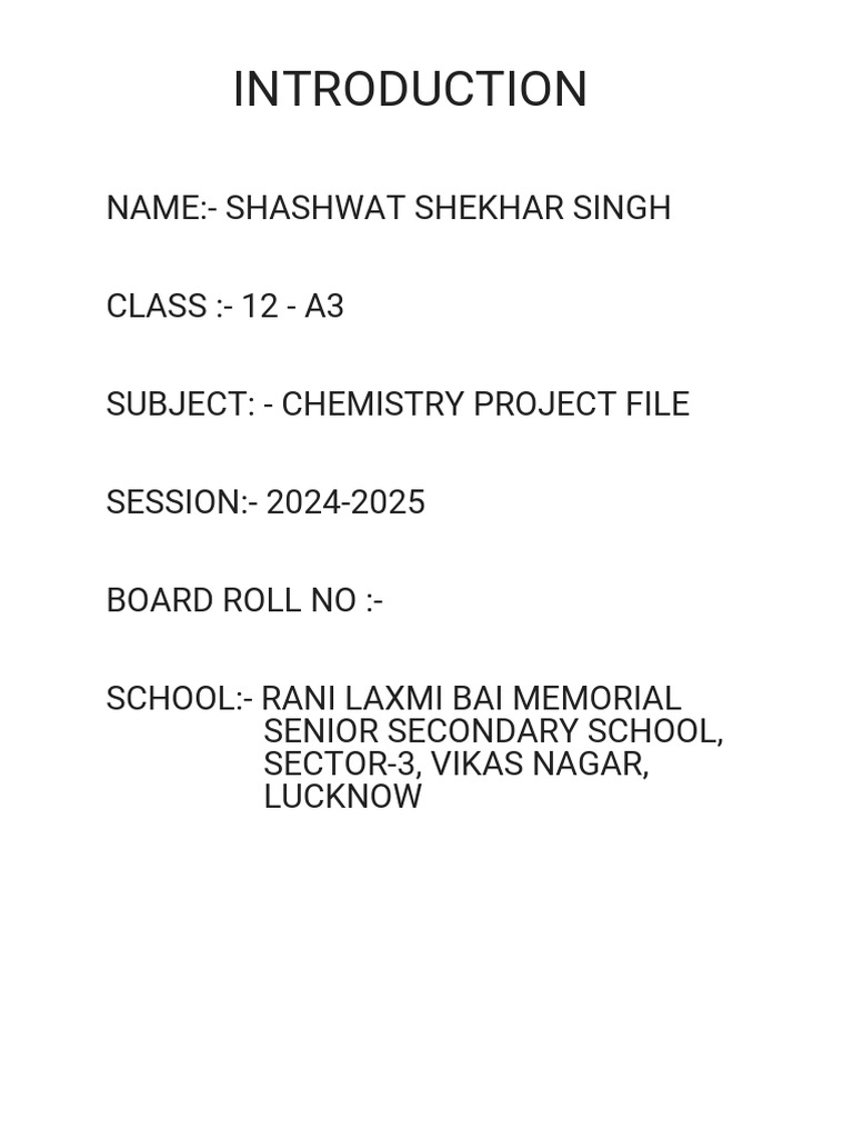 Class 12 Protein Analysis Project | PDF | Protein Structure | Amino Acid