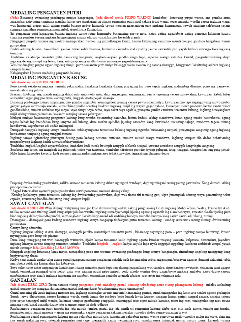 Pranata Cara Nikah | PDF