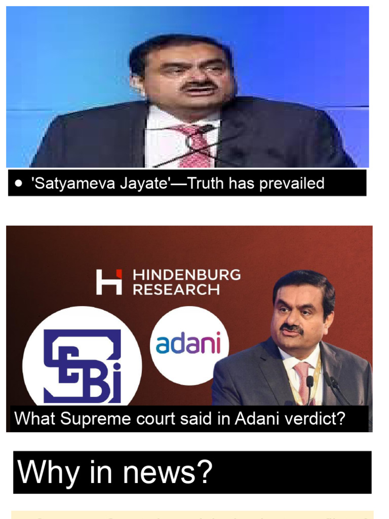 Adani Verdict | PDF | Short (Finance) | Stocks