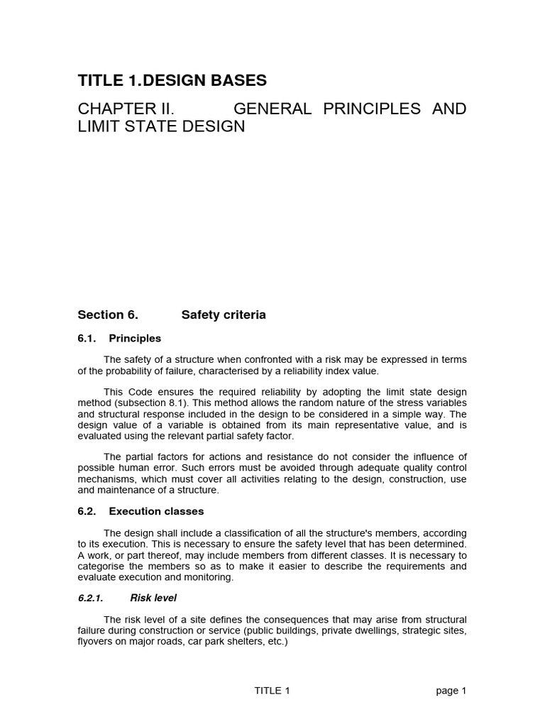 Principles of Limit State Design | PDF | Corrosion | Reliability ...