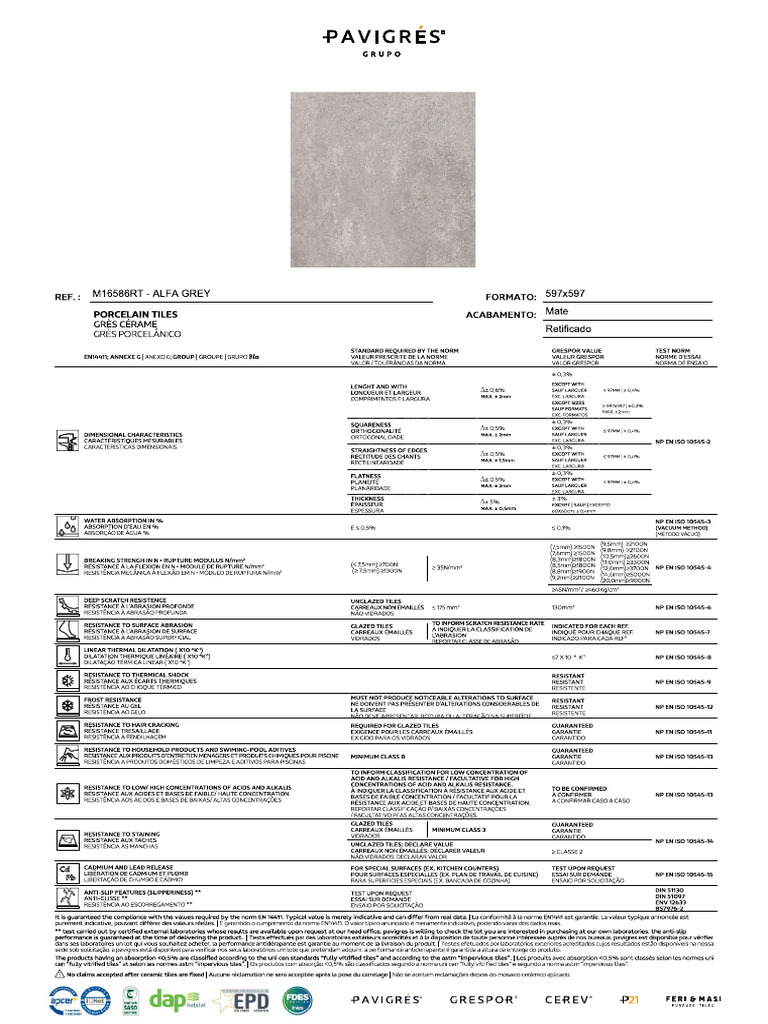 FT - Alfa Grey | PDF