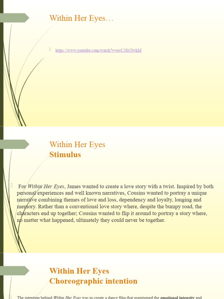 WHE Analysis of Sections | PDF | Dances