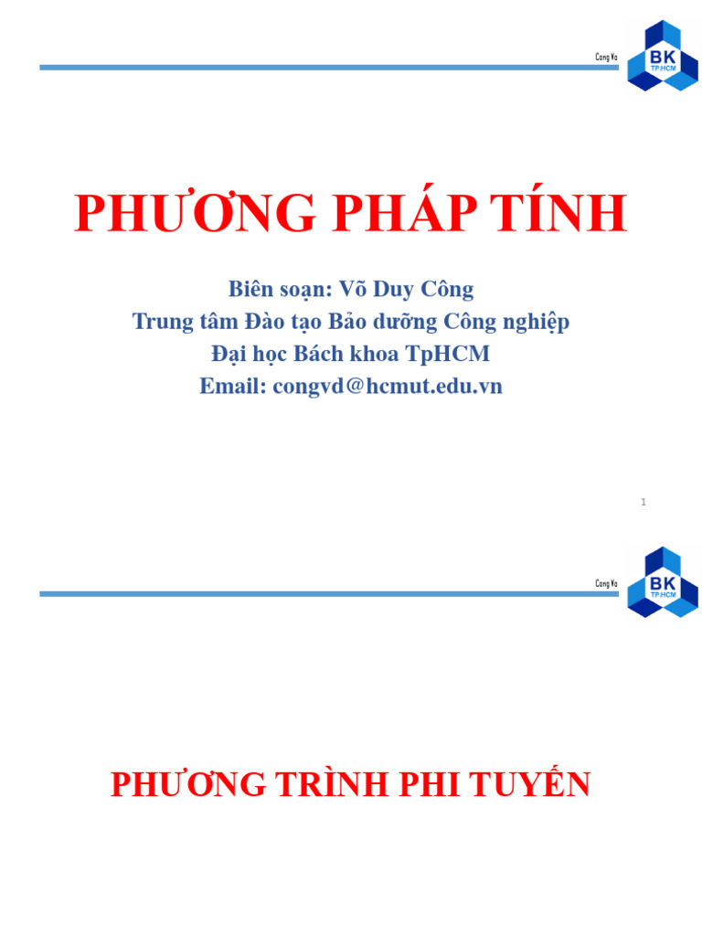 Ch2-Phuong Trinh Phi Tuyen | PDF
