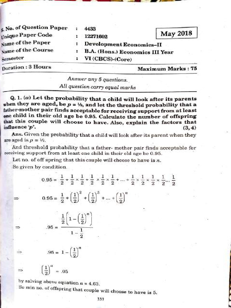 Development Economics II | PDF