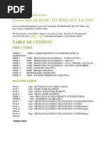 MATHEMATICS Lesson Note JSS 1 | PDF | Numbers | Mathematics