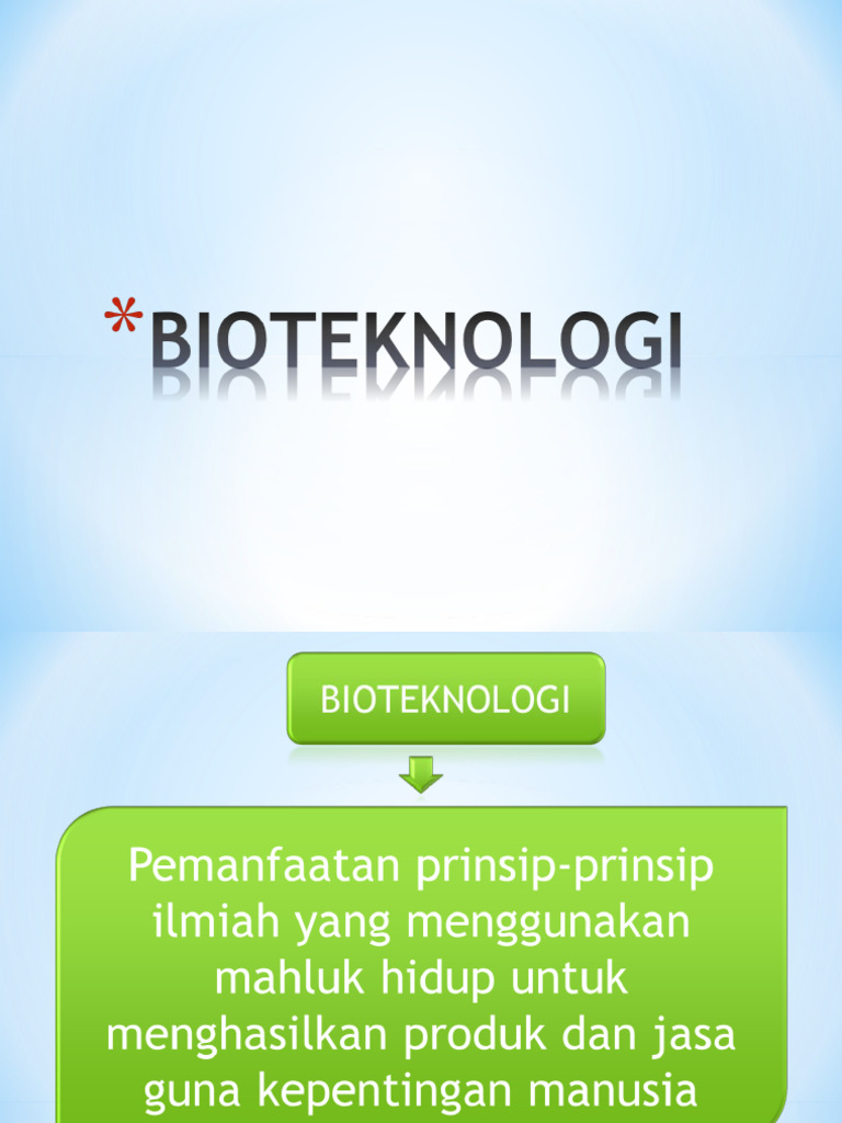 Bioteknologi 1 | PDF