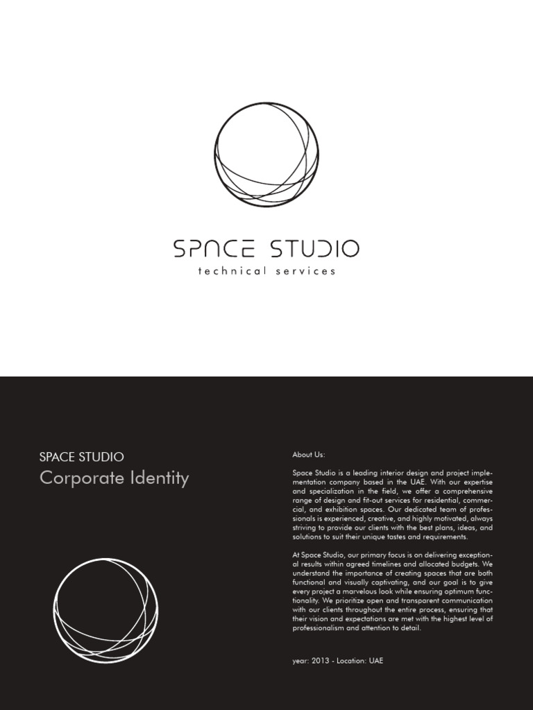 Space Studio: Interior Design Identity | PDF | Design | Cognitive ...