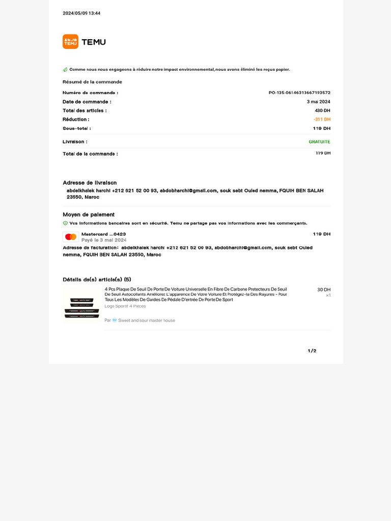 Temu Web Document | PDF