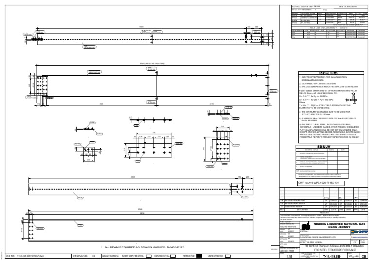 Spreader Beams Assembly for Makkah | PDF | Steel | Mechanical Engineering
