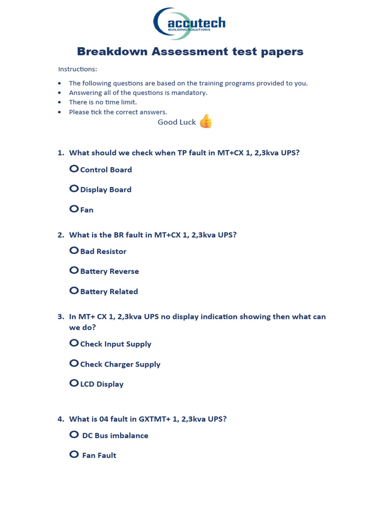 UPS Fault Diagnosis Guide | PDF | Battery Charger | Power Inverter