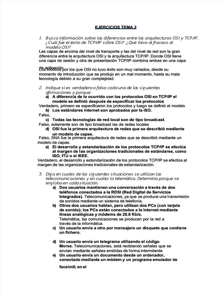PDF Ejercicios TCP Ipdocx DL | Descargar gratis PDF | Modelo osi | Conjunto de protocolos de ...