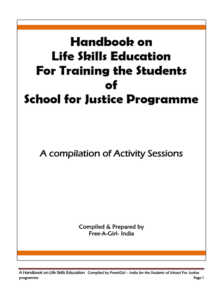 Life Skills Education Handbook | Download Free PDF | Knowledge | Life ...