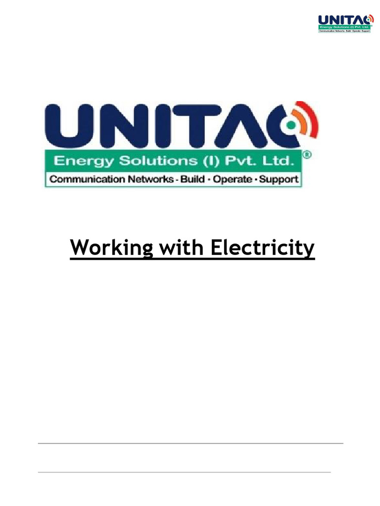 Electricity Procedure Unitac | PDF | Fuse (Electrical) | Direct Current