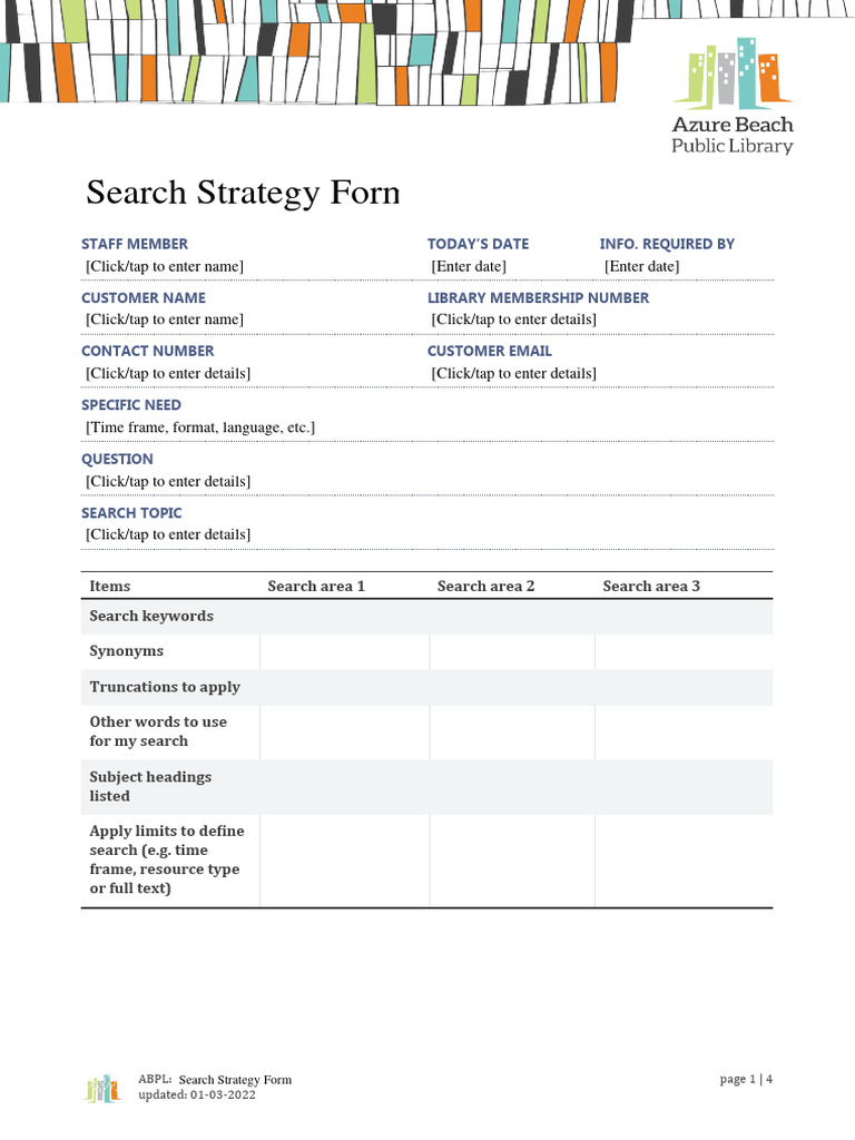 Library Resource Evaluation Template | PDF | Libraries | Information ...